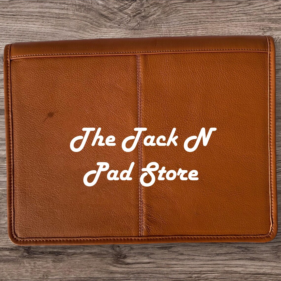 Tan Full Grain Leather Real Hair on Cowhide Hand Tooled Padfolio ...