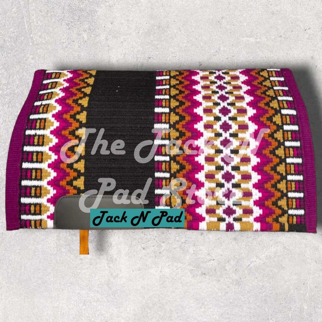 Western Show Oversize Wool Saddle Blanket With Customization Options - Etsy