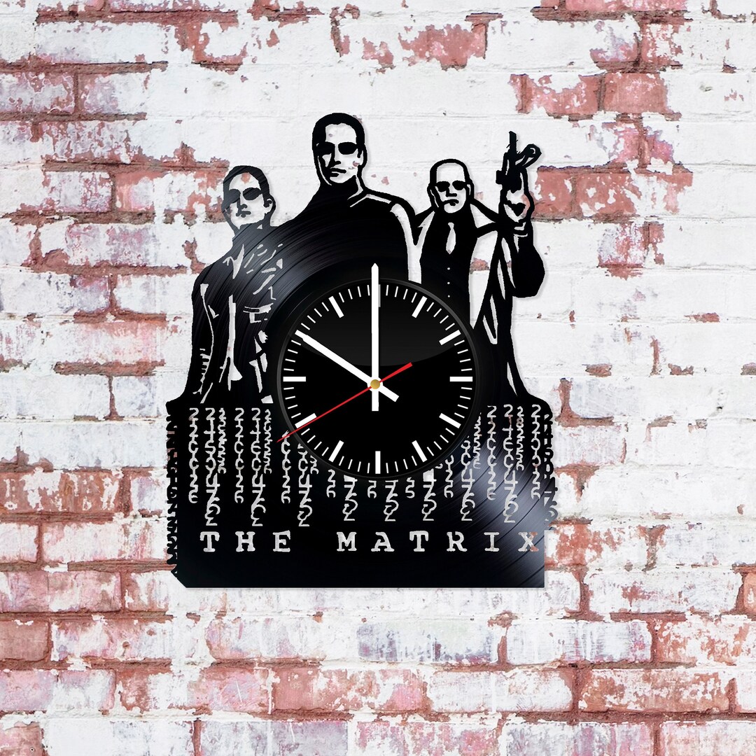 The Matrix Design, Modern Vinyl Record Clock, Made From Real Vintage ...