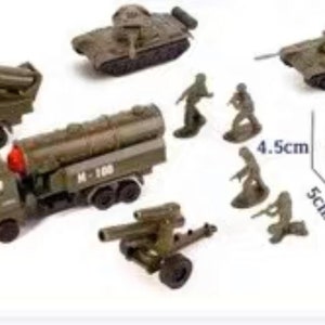 War Army Tanks Themed Party Cake Topper Plugin Decoration Set - Etsy