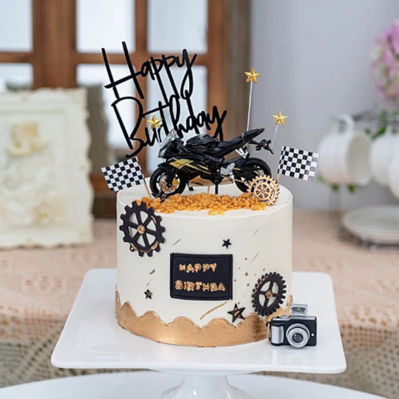 Motorcycle Cake - Etsy