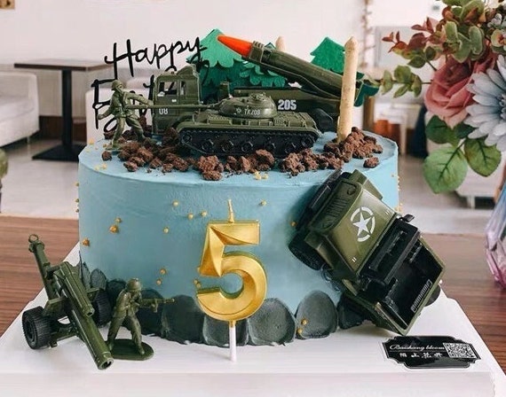 Army Themed Birthday Cakes Military Theme Cake Topper | Party Supplies