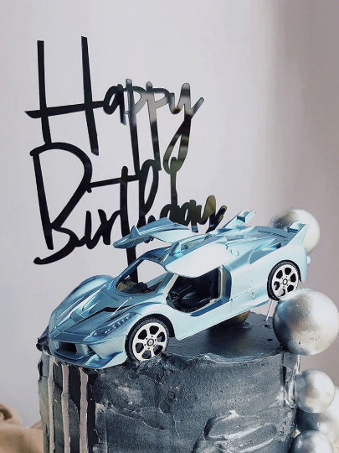 Luxury Car Cake Topper Decoration Set - Etsy