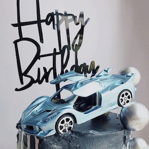 Luxury Car Cake Topper Decoration Set - Etsy