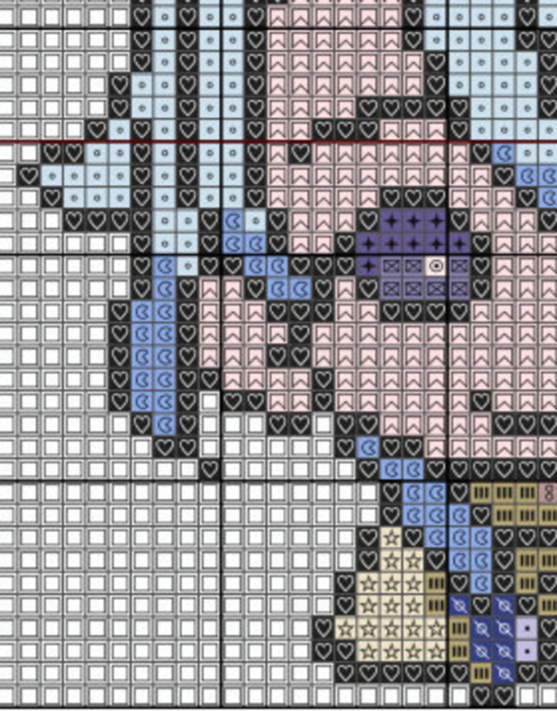 Genshin Impact Ayato Cross Stitch Pattern. PDF Pattern - Etsy