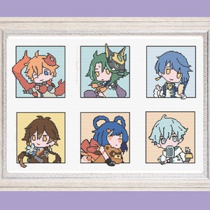 Genshin Impact Cross Stitch Pattern - Etsy