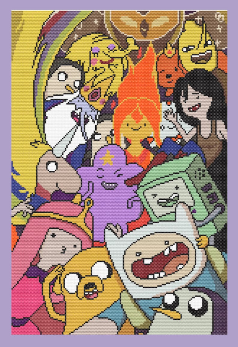 Adventure Time Cross Stitch Pattern. PDF Pattern - Etsy