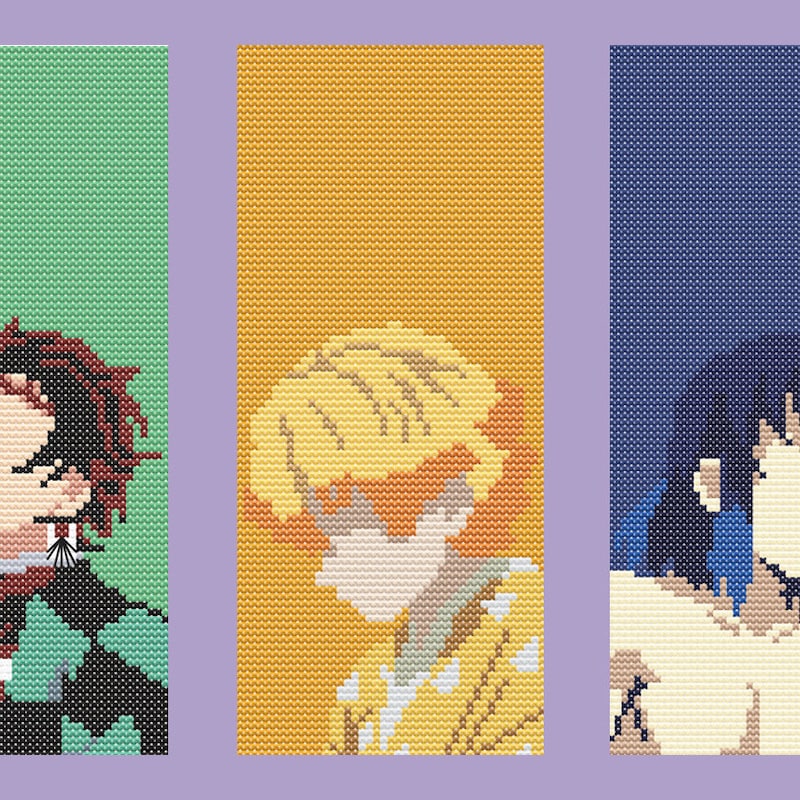 Anime Cross Stitch Kit - Etsy