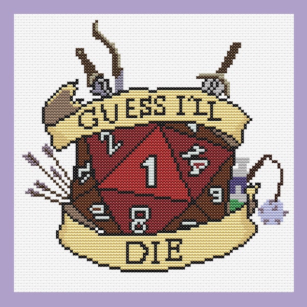 Dungeons and Dragons Cross Stitch - Etsy