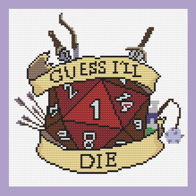 Dungeons and Dragons Cross Stitch - Etsy