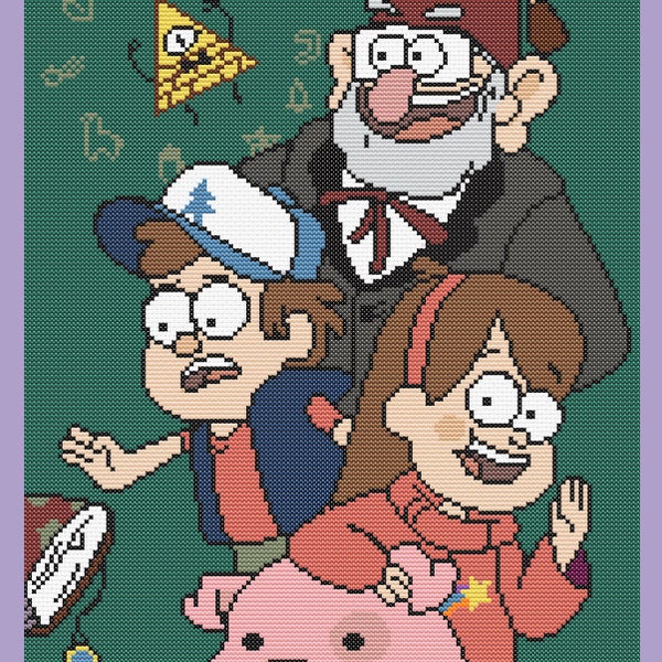 Gravity Falls Cross Stitch Pattern. PDF Pattern - Etsy