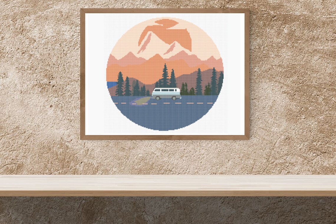 Sunset Cross Stitch Pattern. PDF Pattern - Etsy