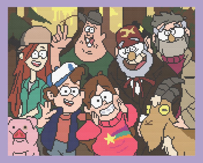 Gravity Falls Cross Stitch Pattern. PDF Pattern - Etsy