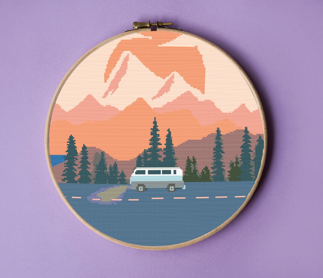 Sunset Cross Stitch Pattern. PDF Pattern - Etsy