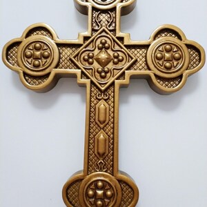 Large Wall Cross. Byzantine Antiochian Carved Wooden Cross. Gift for ...