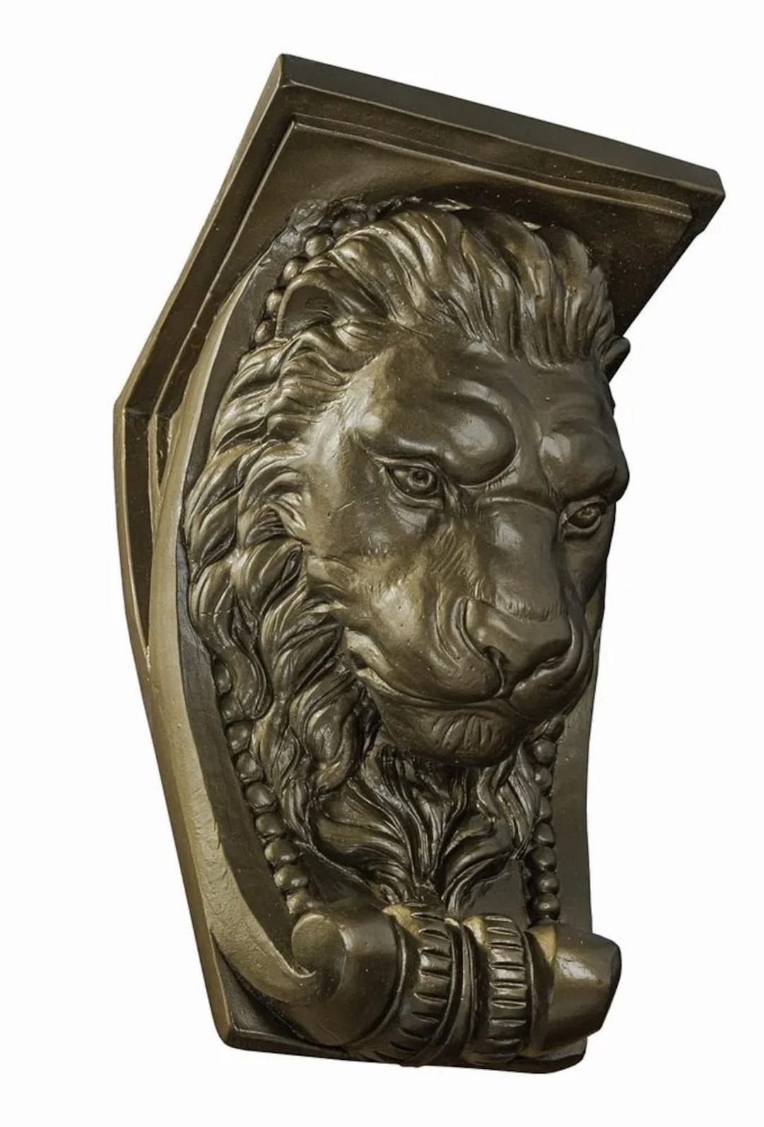 Lion Head Corbel, Wall Shelf, Wall Lion Head, Stone Lion Head, Indoor ...