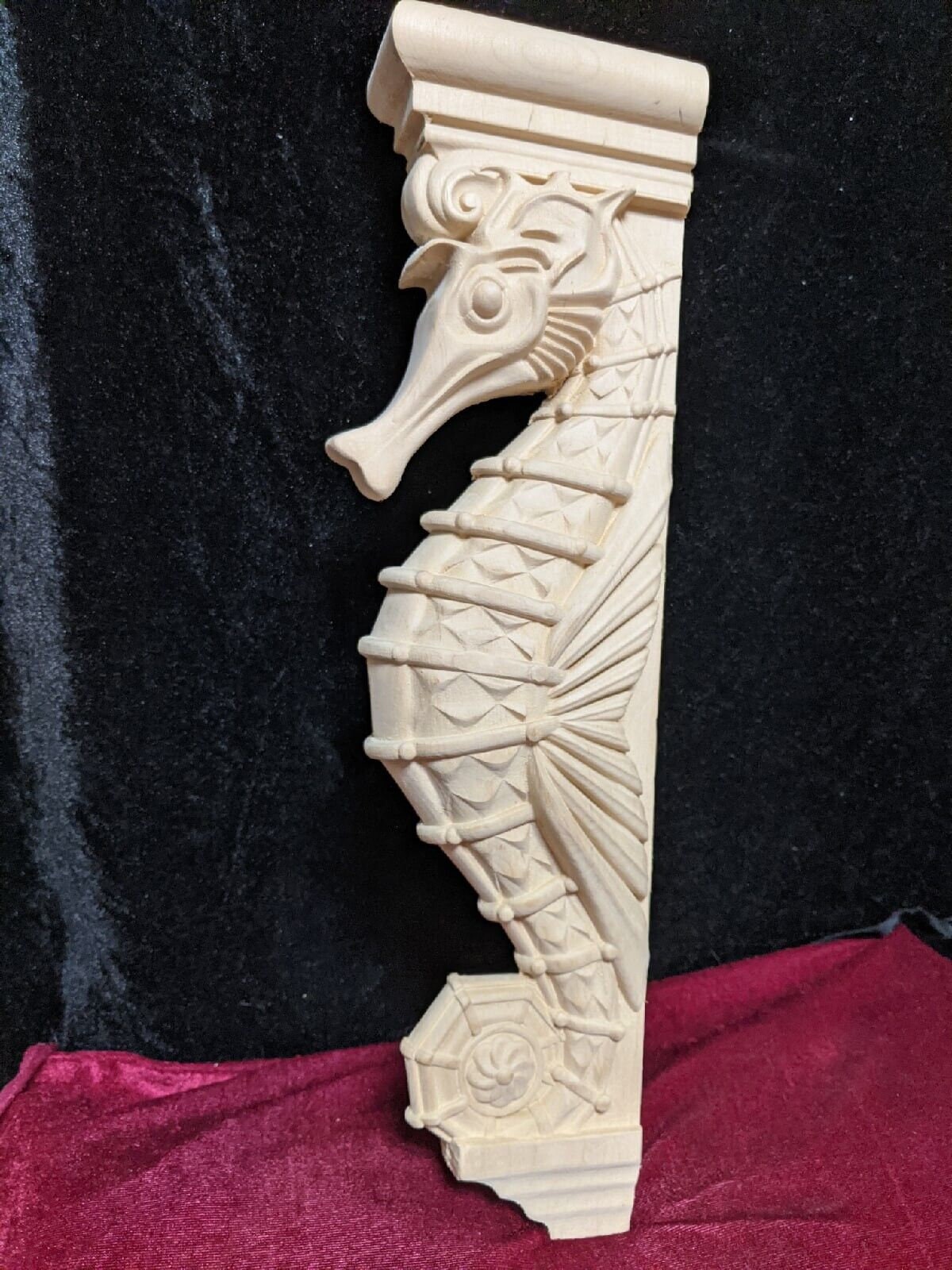 Large Seahorse Corbel Nautical Style Wood Shelf Bracket - Etsy