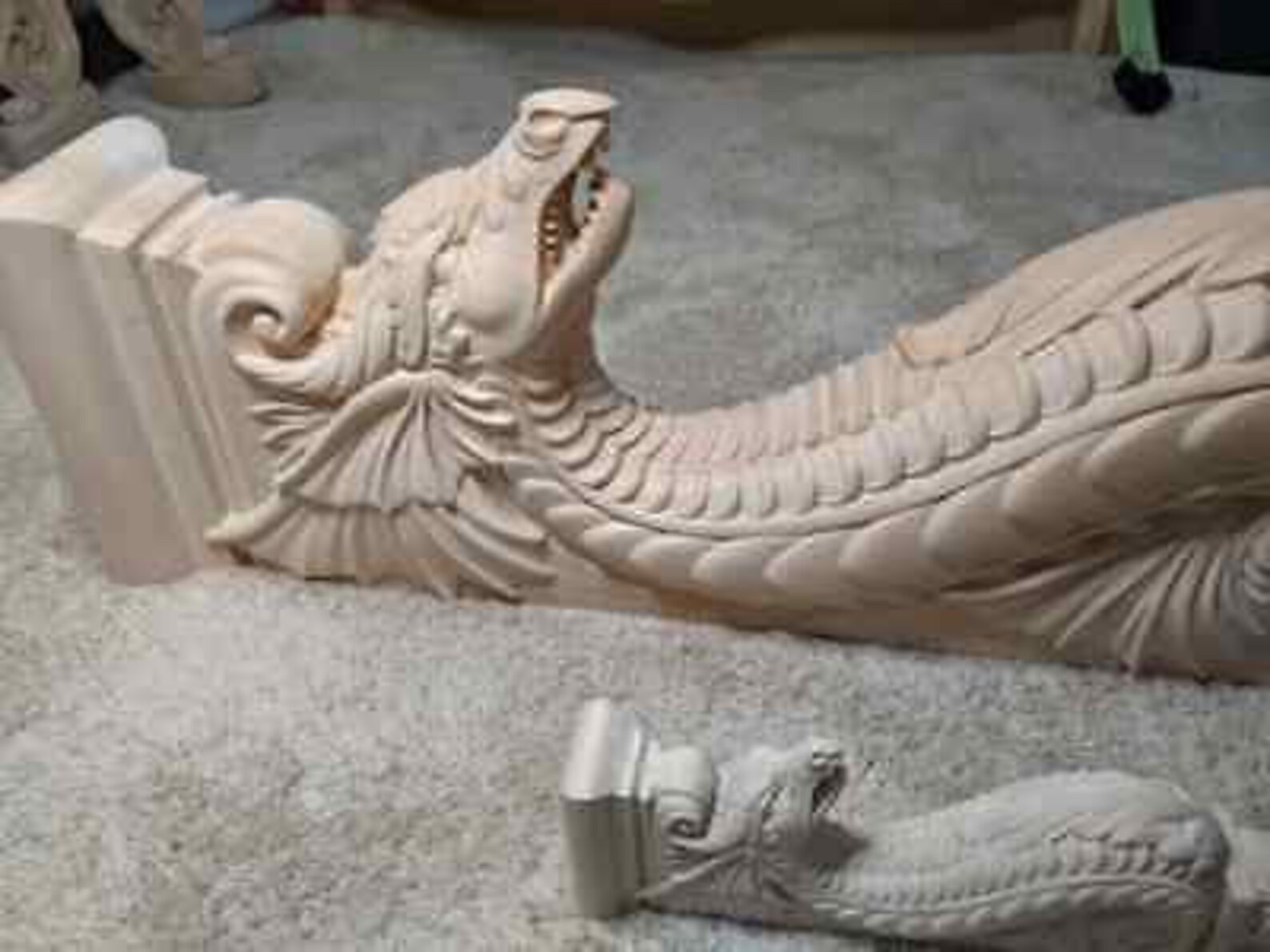 Large Wall Corbel Carved Wooden Dragon Corbel Unique Wall - Etsy