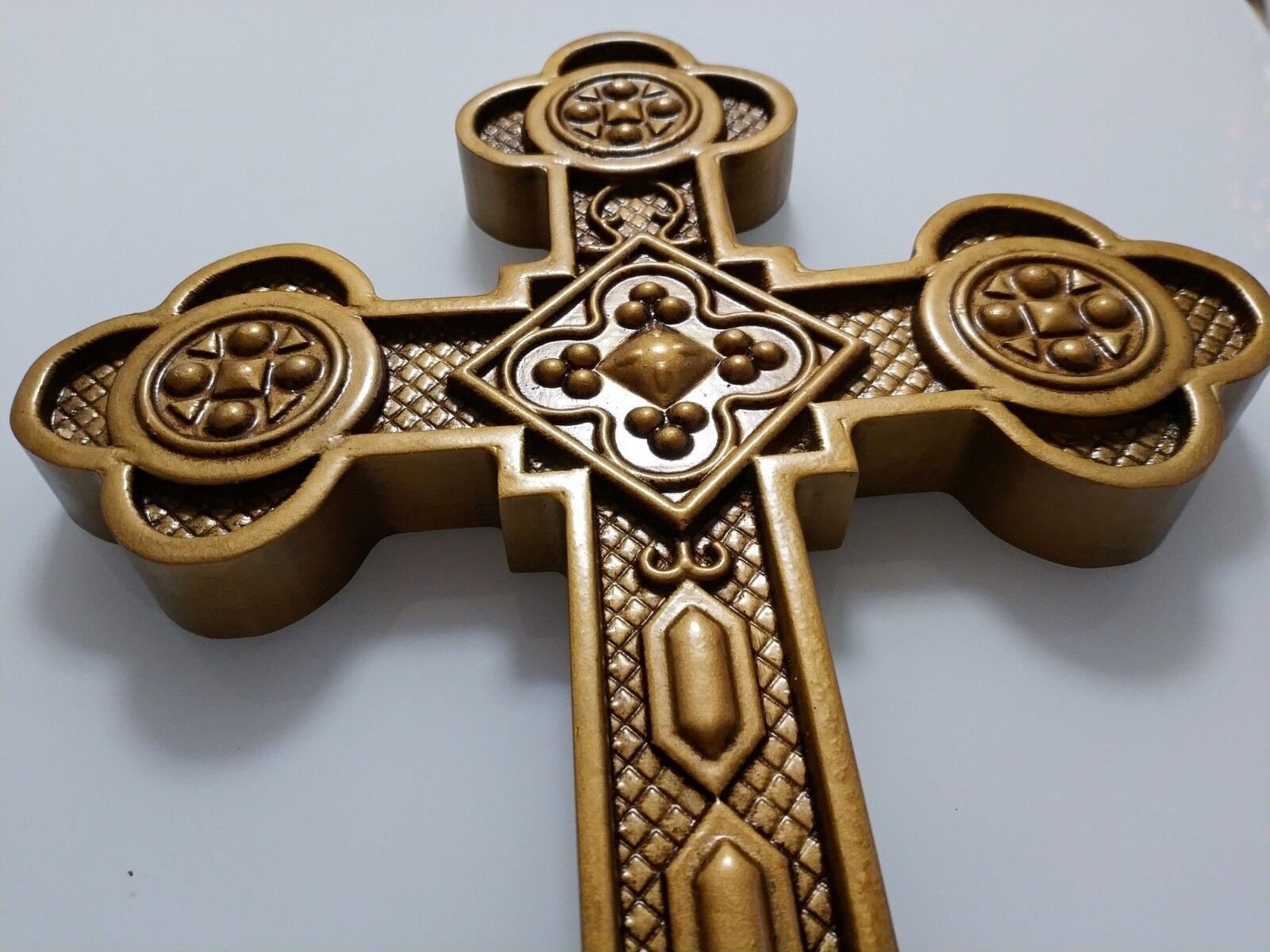 Large Wall Cross. Byzantine Antiochian Carved Wooden Cross. Gift for ...