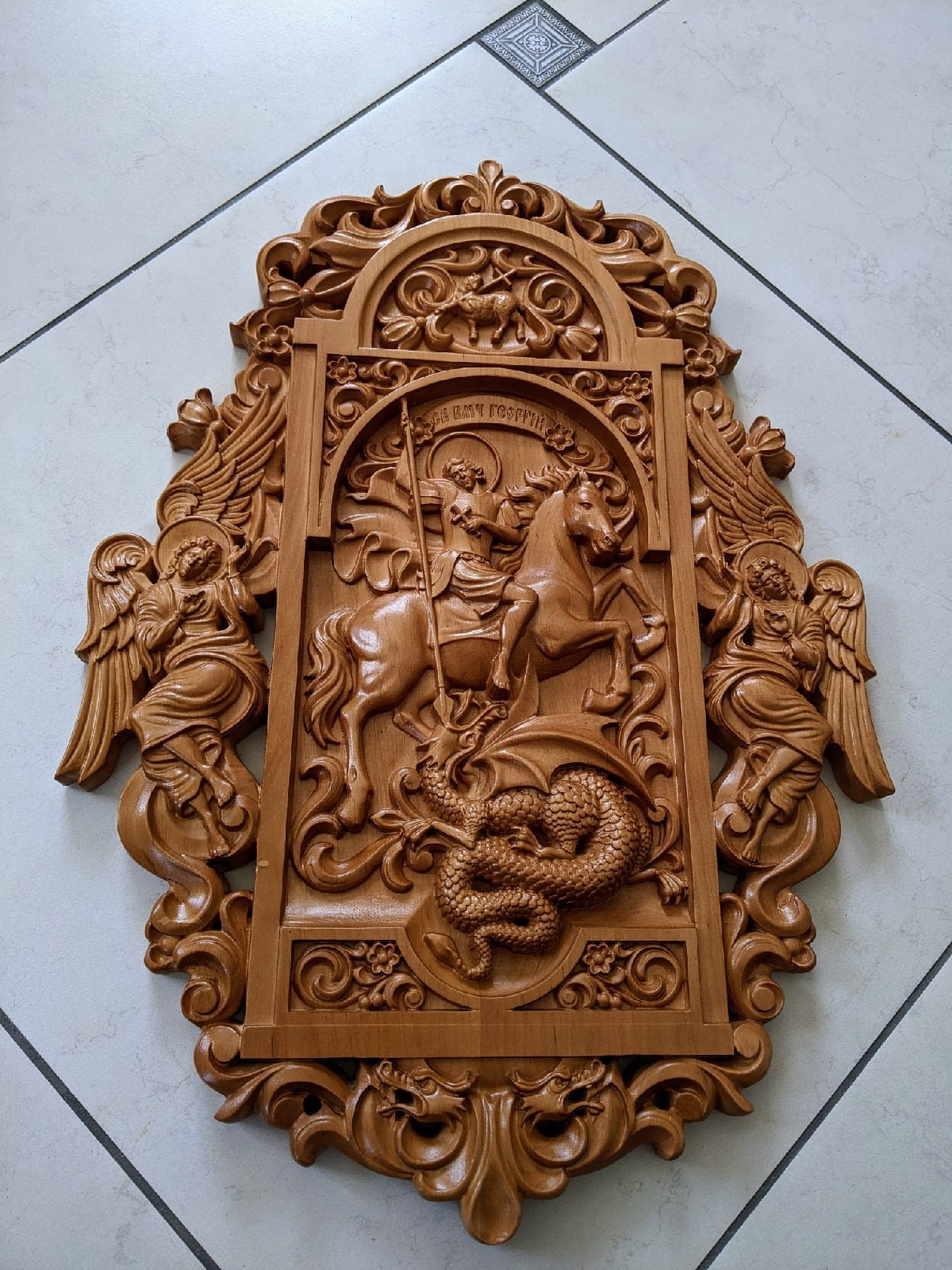 Saint George Picture St. George Icon Gift for Him Gift for - Etsy