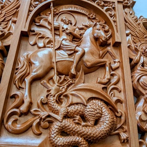 Saint George Picture, St. George Icon, Gift for Him, Gift for Mom, Dad ...