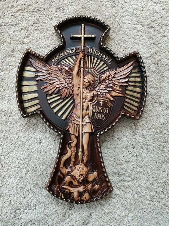 Archangel Michael Cross St. Michael Icon Gift for Him Gift - Etsy