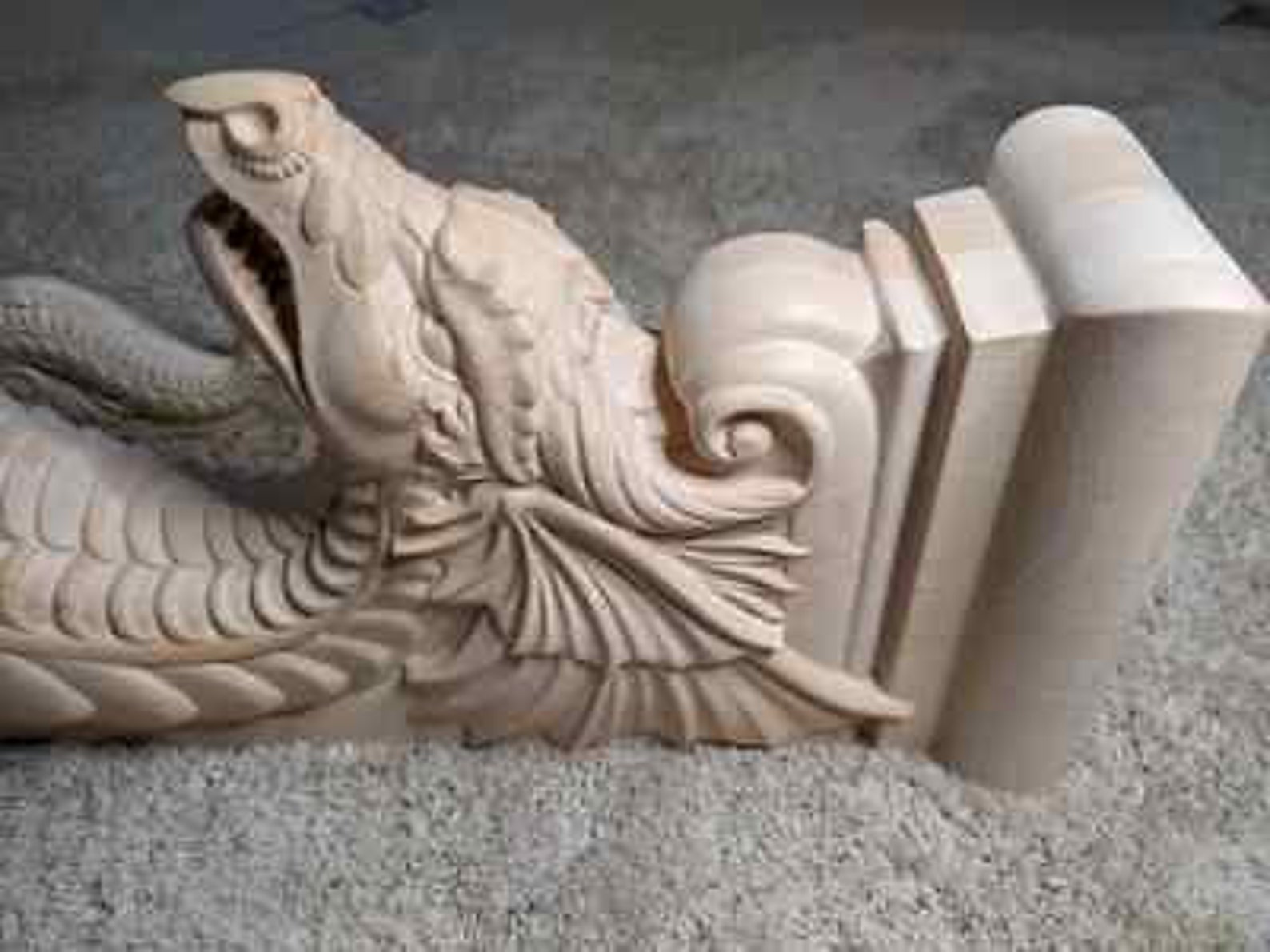 Large Wall Corbel Carved Wooden Dragon Corbel Unique Wall - Etsy