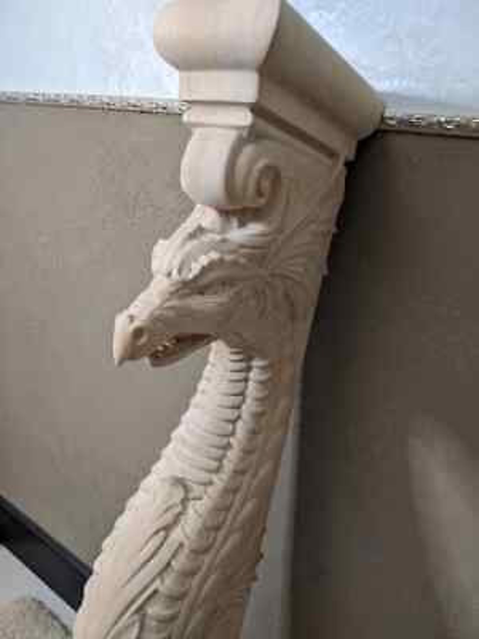 Large Wall Corbel Carved Wooden Dragon Corbel Unique Wall - Etsy