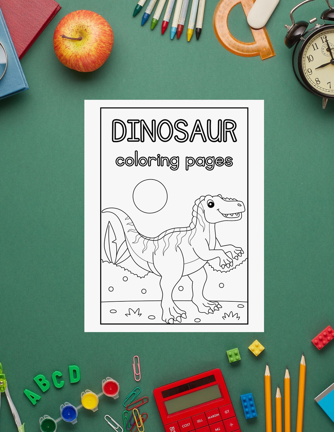 Dinosaur Printable Coloring Pages, Preschool Coloring Activity Pages ...