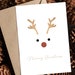 Reindeer Holiday Card Set- Printable - Etsy
