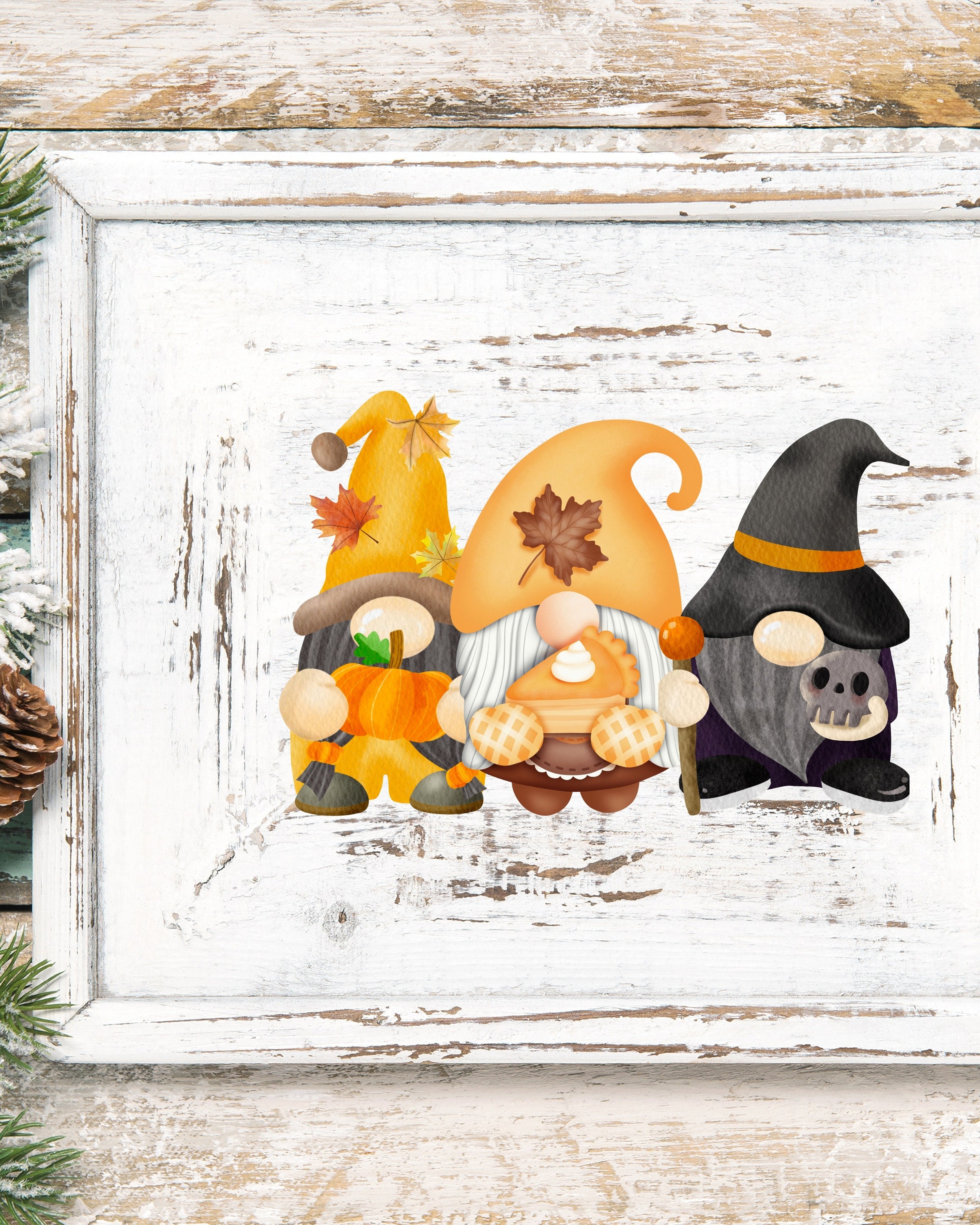 Fall Gnomes PNG, Fall Digital Design, Clipart PNG, Fall Sublimation ...