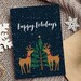 Reindeer Holiday Card Set Printable - Etsy