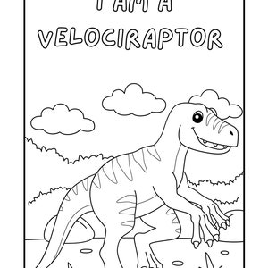 Dinosaur Printable Coloring Pages, Preschool Coloring Activity Pages ...
