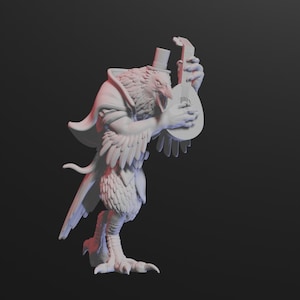 Kenku Tengu Aarakokra Bard Tabletop Miniature for Dungeons and Dragons ...