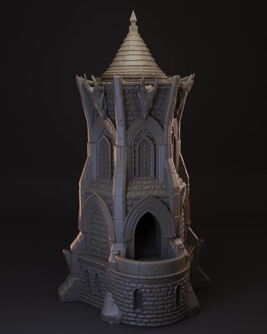 Elven Tower 3D Printed Dice Tower | Terrain Piece for Dungeons and ...