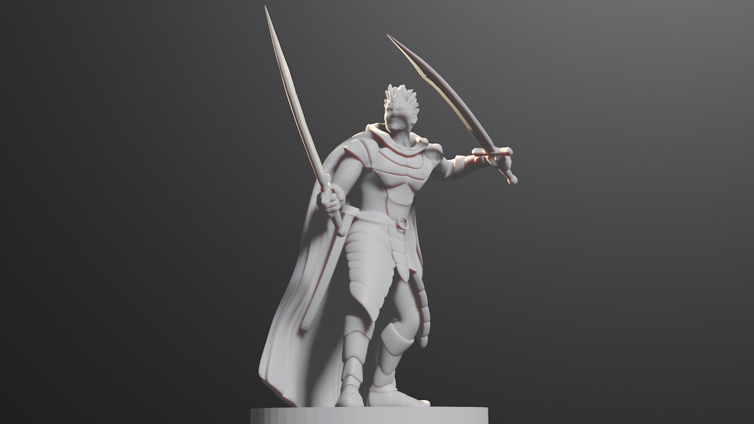 Crystal Folk Genasi Oread ranger Fighter Tabletop Miniature for ...