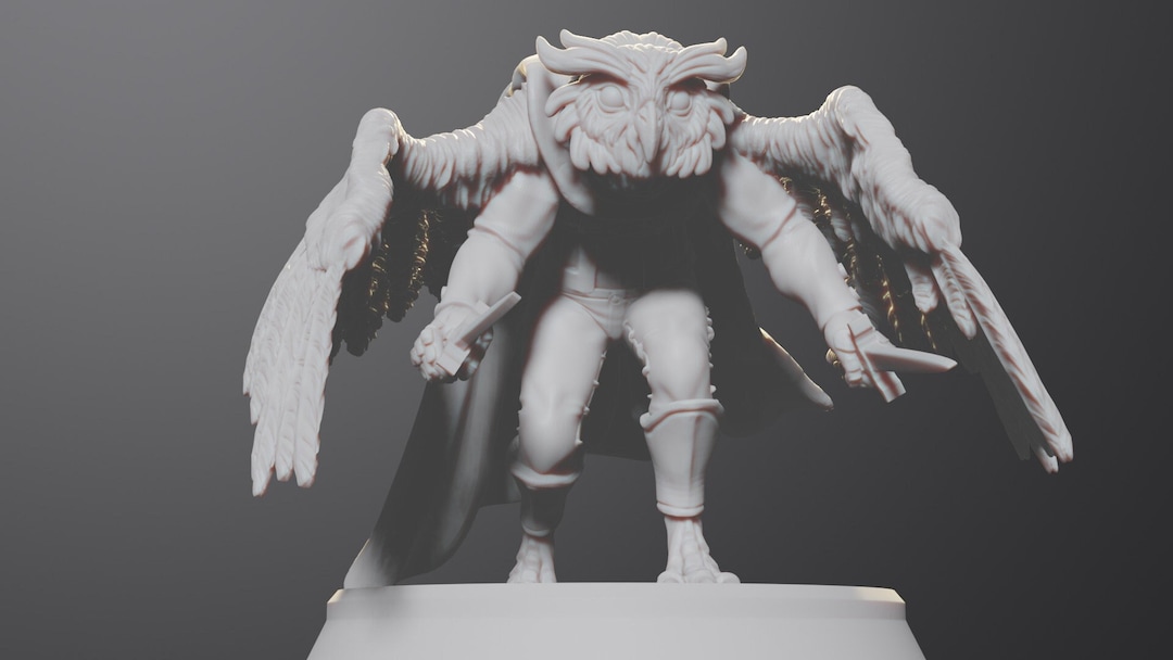 Owlin Owlfolk Owlkin Aarakokra Rogue Assassin Ranger - Etsy