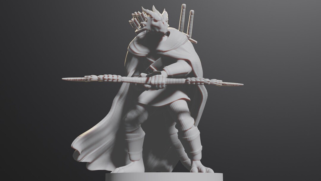 Dragonborn Ranger | Fighter | Arcane Archer Tabletop Miniature for ...