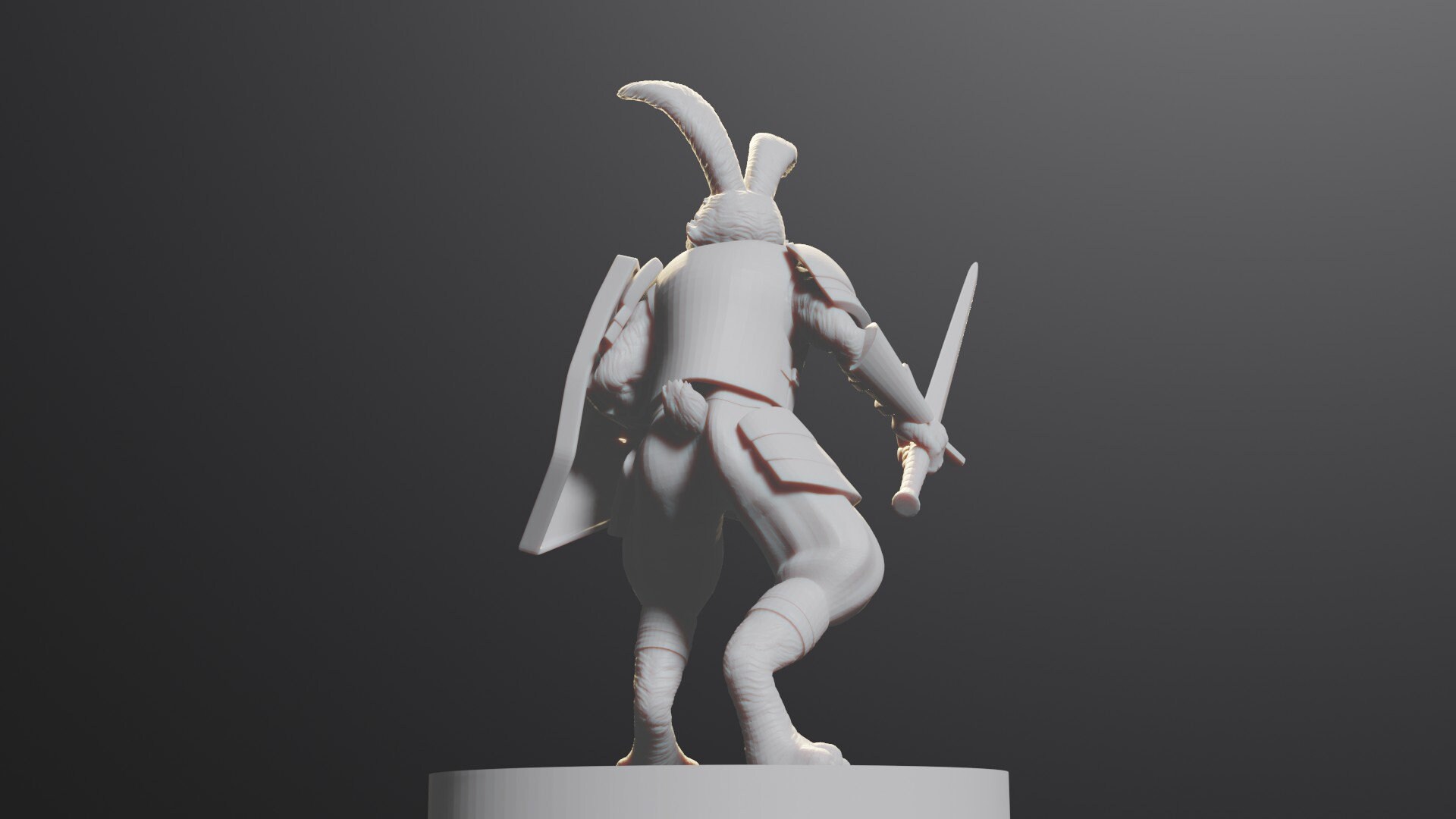 Rabbitfolk | Harengon Fighter | Paladin | Cleric Tabletop Miniature for ...
