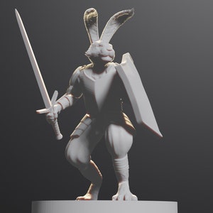 Rabbitfolk Harengon Fighter Paladin Cleric Tabletop - Etsy