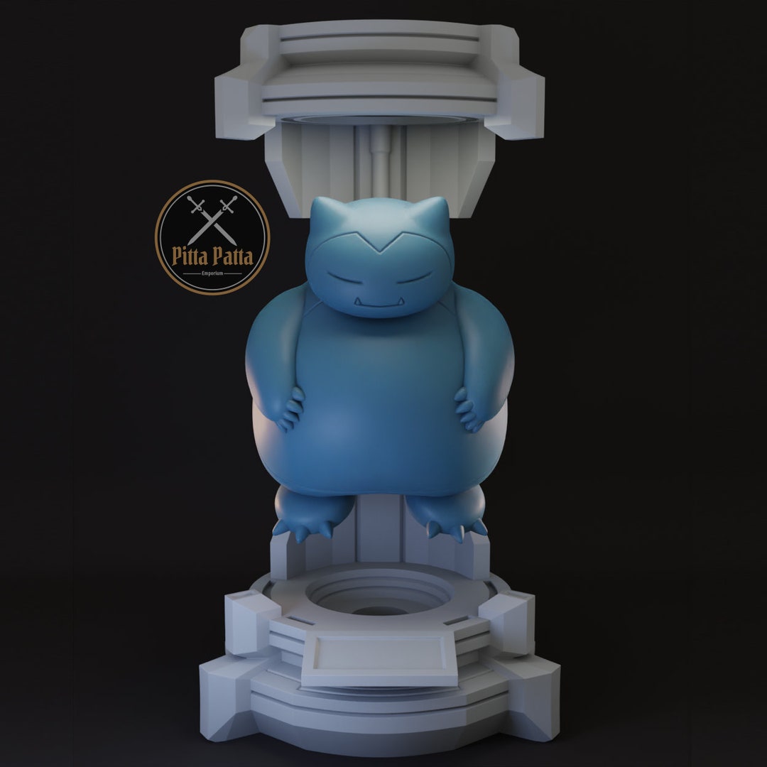 Snorlax in Stasis 3D Printed Resin Pokemon Statue 100mm / 150mm - Etsy