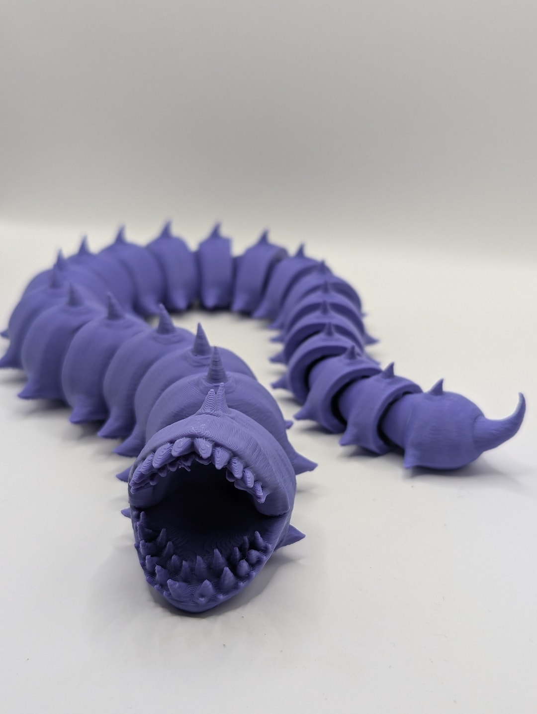 Purple Worm Articulated 3D Print | Dungeons and Dragons Purple Worm ...