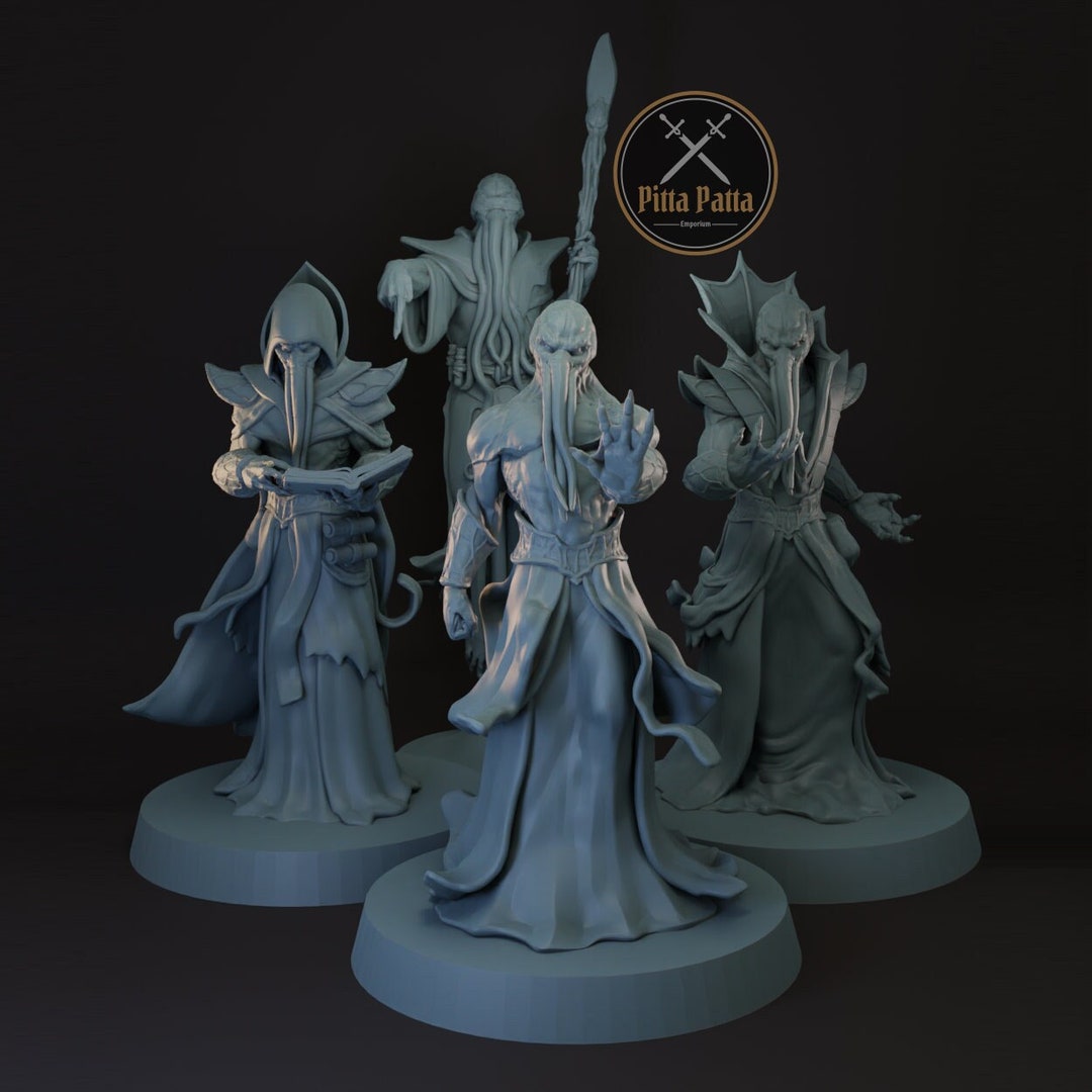 Mind Flayer Illithid Ulitharid Alhoon Cthulu Tabletop Miniature for ...