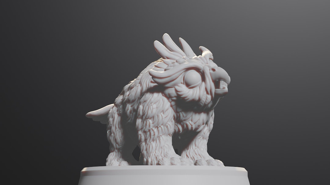 Baby Owlbear Cub Monster Tabletop Miniature for Dungeons and Dragons ...