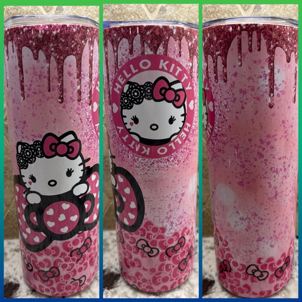 Custom Hello Kittys Tumbler - Etsy