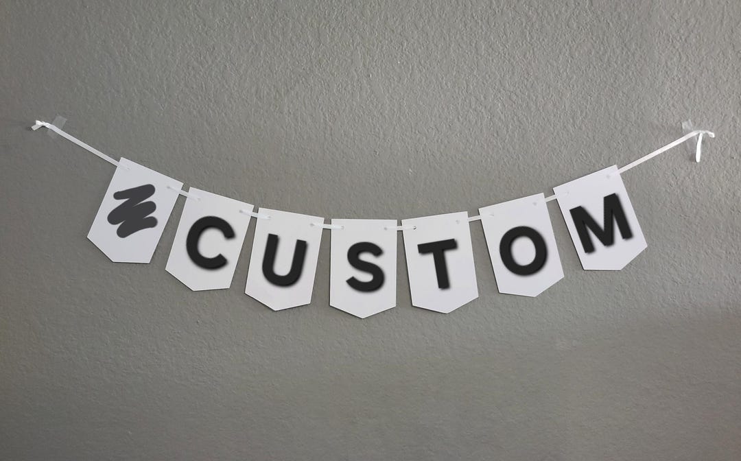 DIY Customizable Banner: Kids' Craft Kit, Party Decorations - Etsy