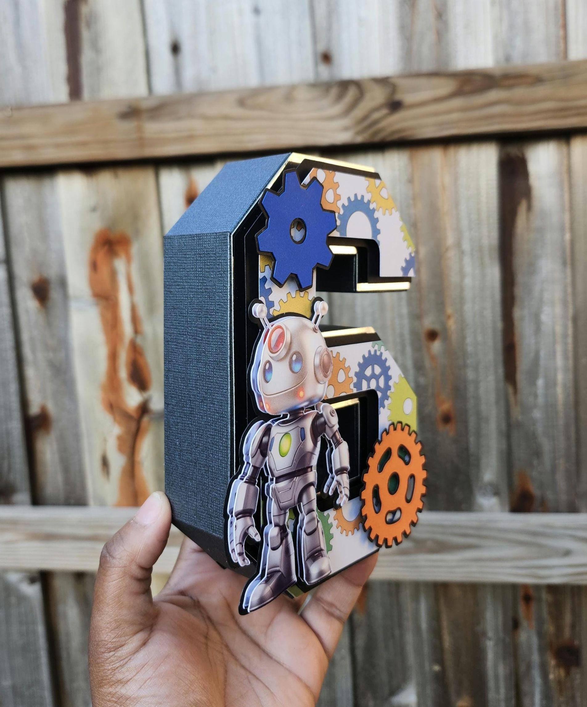 Robot Theme 3D Letter. Robot Party Decoration. Robot Birthday. 3D ...