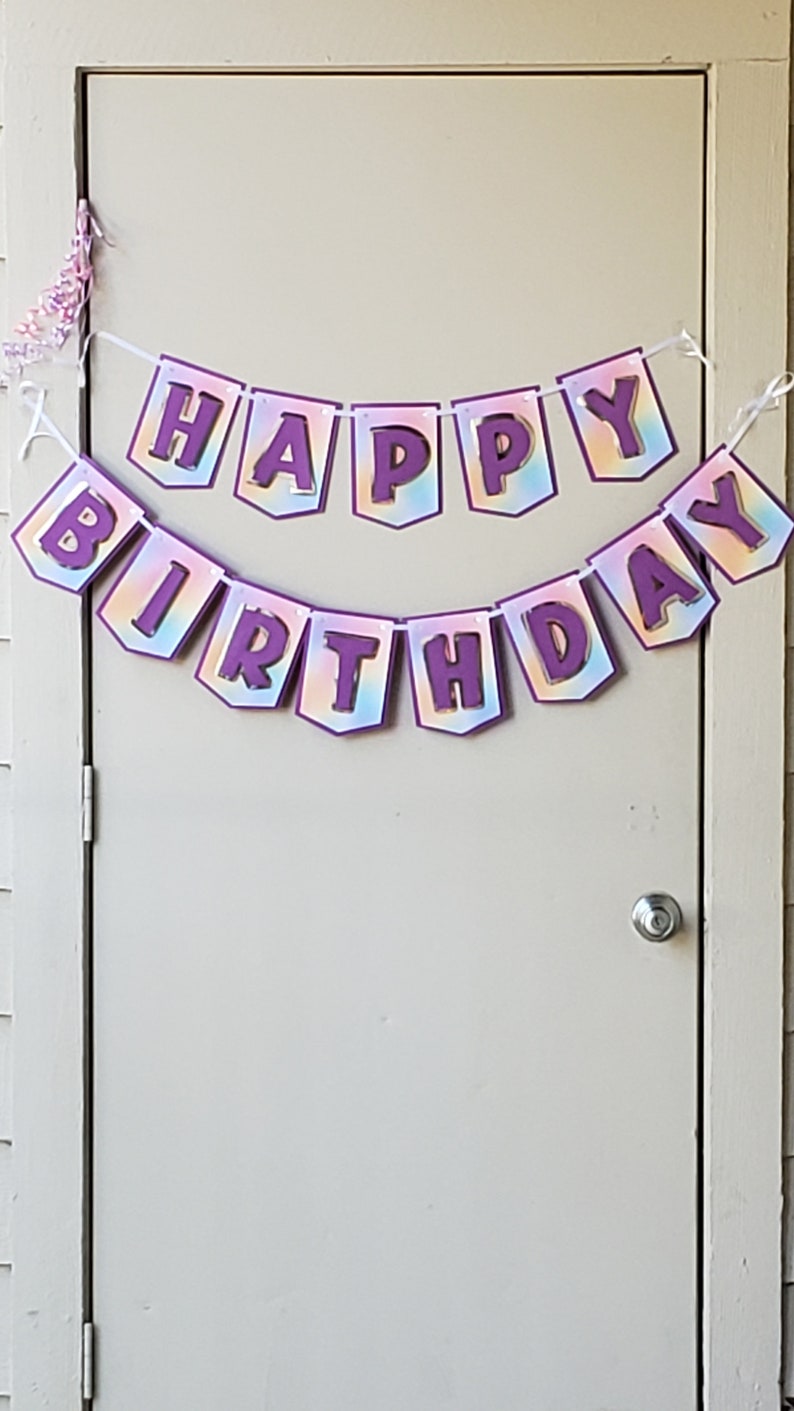 Custom Tie Dye Birthday Banner: Personalized Party Decor, Party ...