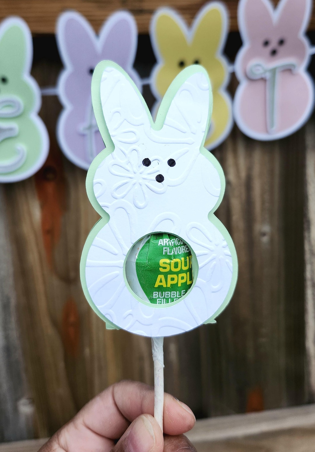 Easter Bunny Lollipop Holders. Easter Basket Stuffer. Classmate Gift ...