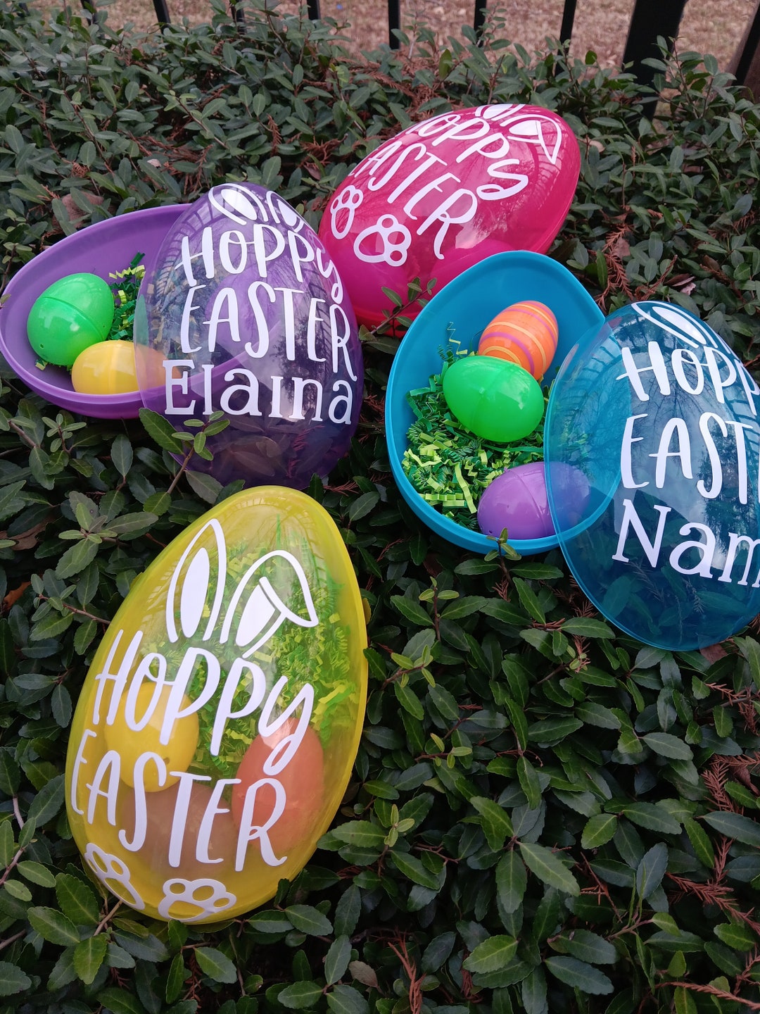 Custom Large Easter Egg, Fillable Easter Egg, Basket Stuffers, Easter ...